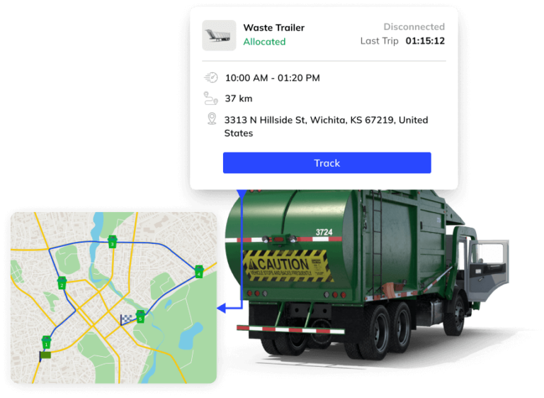 Trailer Tracking for Resource Optimization in Waste Management